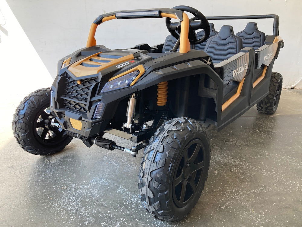 Elektrische kinder buggy 48 volt vier persoons - Ridecars Rotterdam